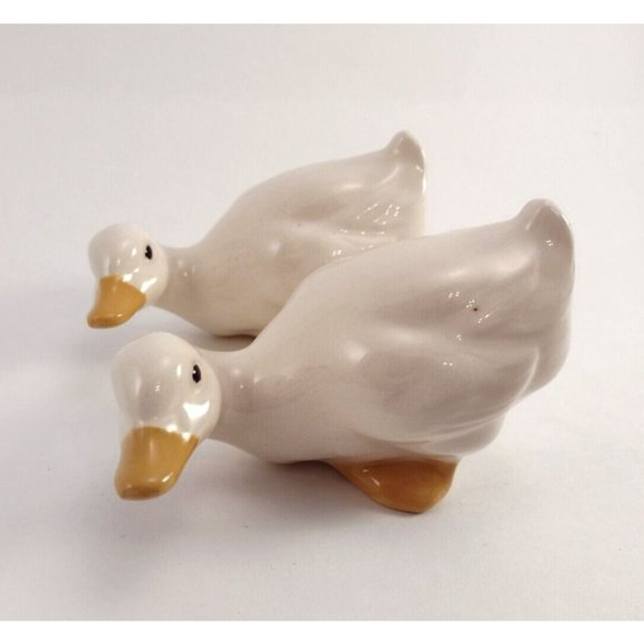 Unbranded | Art | Ceramic White Goose Figurine Set Of 2 Vintage Decor ...